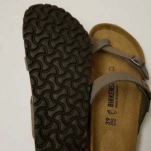 Birkenstock | Shoes | Birkenstock Mayari Stone Gray Sandals 39 | Poshmark